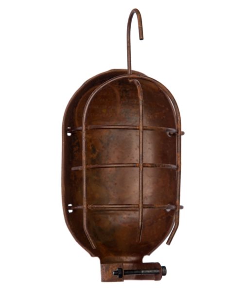 Aged Industrial Rusty Cage (Rustic) Vintage Old Factory Lighting