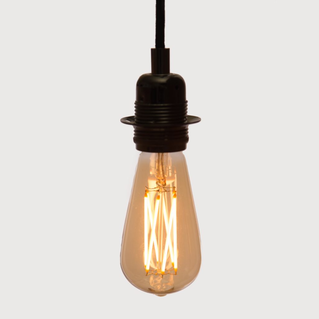 Large Teardrop Filaments LED Light Bulb 6W E27 Long Life A+
